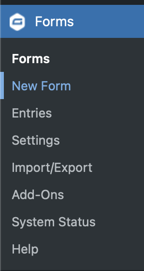 Create a New Form - Gravity Forms Documentation
