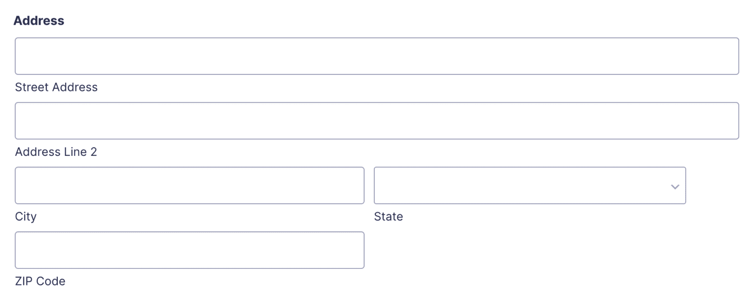 Address - Gravity Forms Documentation