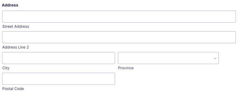 Address - Gravity Forms Documentation
