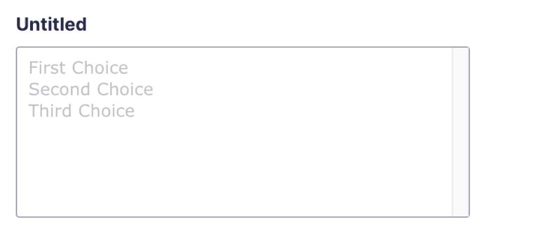 Multi Select - Gravity Forms Documentation