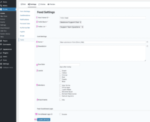 Creating a Feed for the Trello Add-On - Gravity Forms