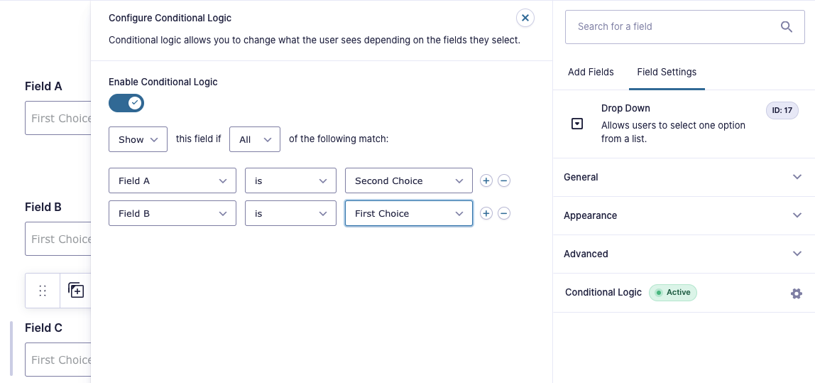 Nested Conditional Logic Limitations - Gravity Forms Documentation