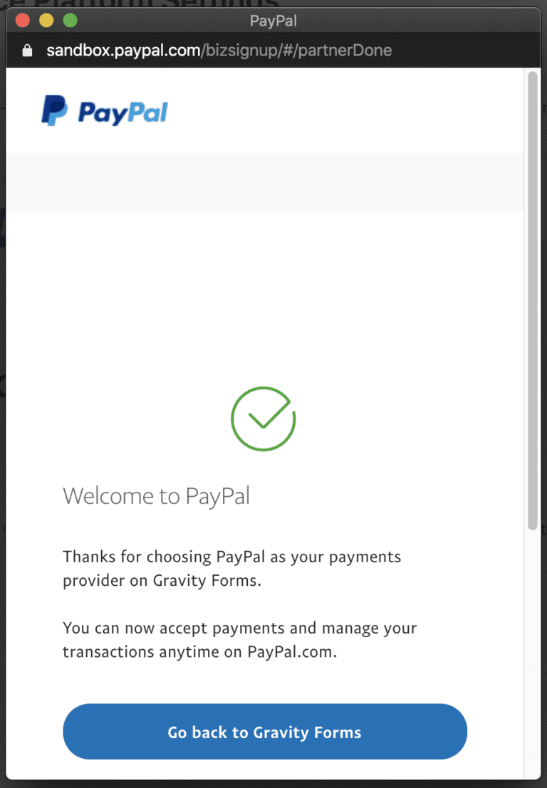 Setting up the PayPal Checkout Add-On - Gravity Forms Documentation