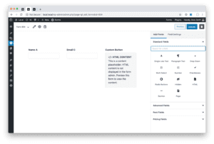 Add Inline Submit in Gravity Forms 2.5