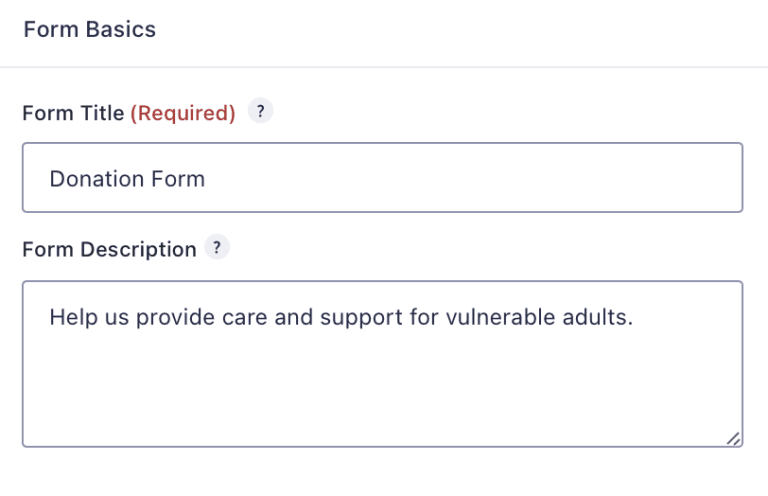 Form Settings - Gravity Forms Documentation