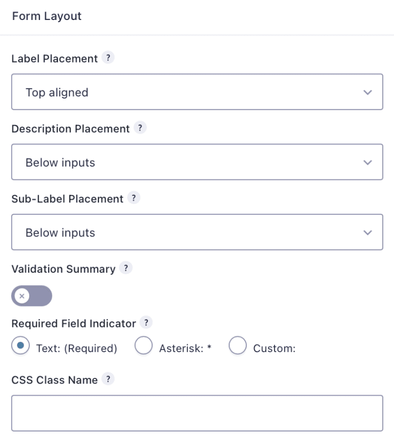 Form Settings - Gravity Forms Documentation