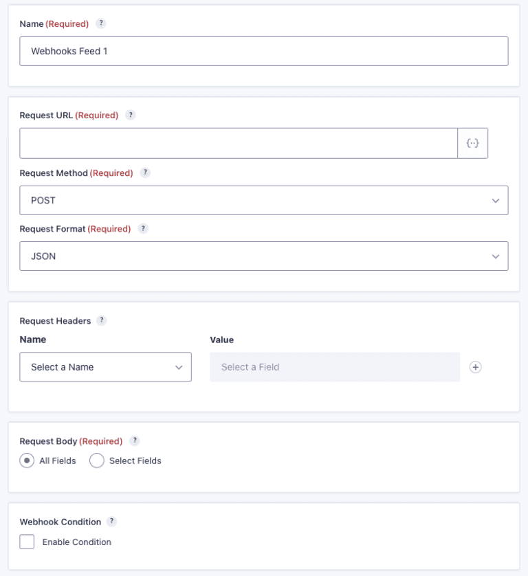 Triggering Webhooks on Form Submissions - Gravity Forms