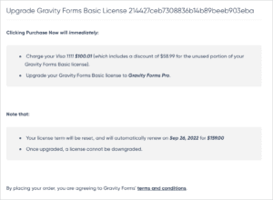 Upgrading Your License - Gravity Forms Documentation