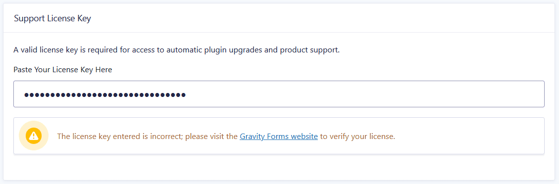 License Key Validation Troubleshooting