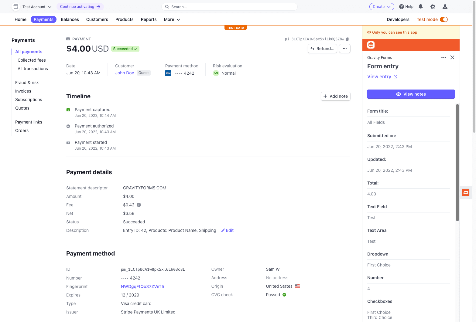 Using the Gravity Forms for Stripe Marketplace App - Gravity Forms ...