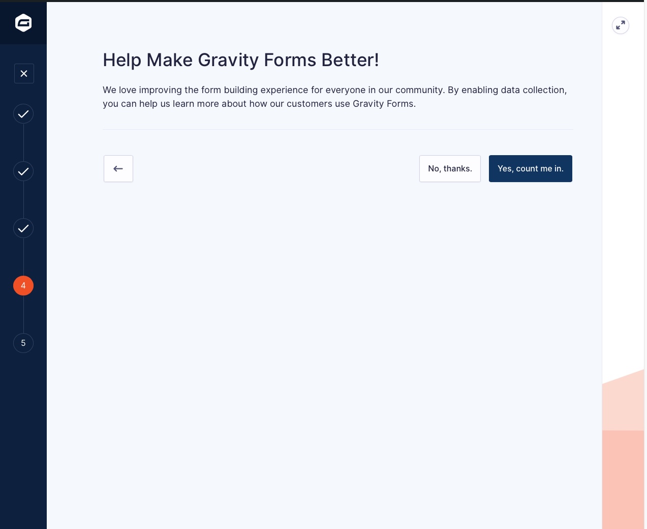 Gravity Forms Setup Wizard - Gravity Forms Documentation