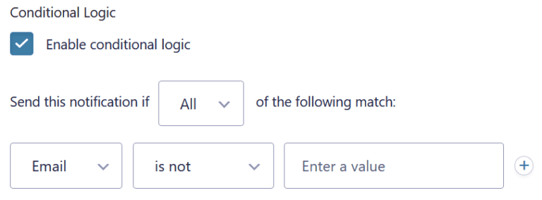 Enabling Conditional Logic for Notifications - Gravity Forms