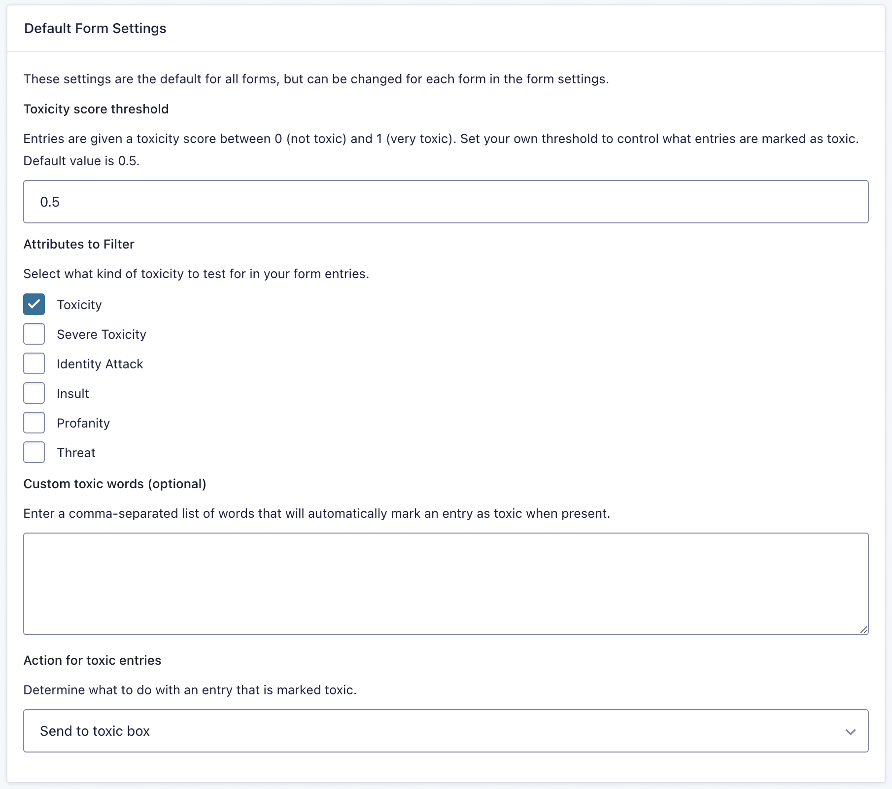Moderation Add-On Settings Reference - Gravity Forms Moderation Add-On Settings Reference - Gravity Forms