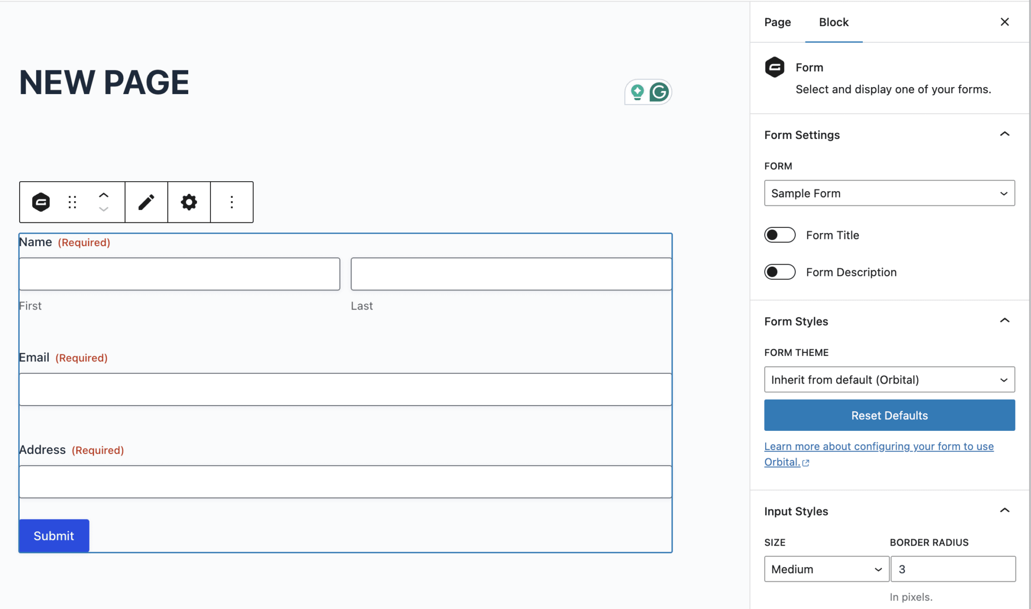 Form Themes and Style Settings - Gravity Forms Documentation