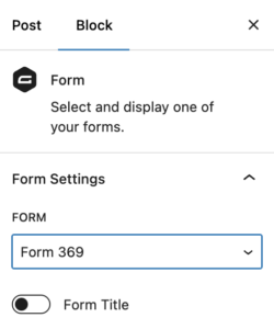 Hiding the Form Title - Gravity Forms Documentation
