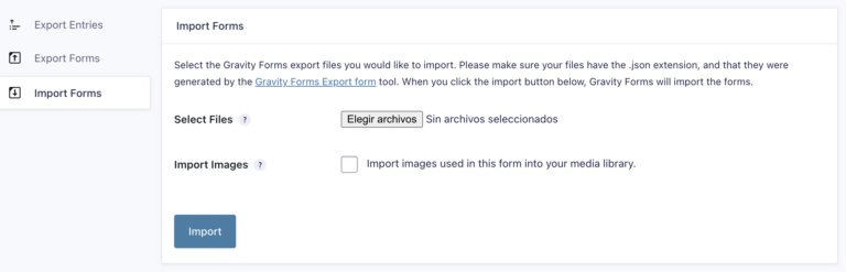Importing a Form - Gravity Forms Documentation
