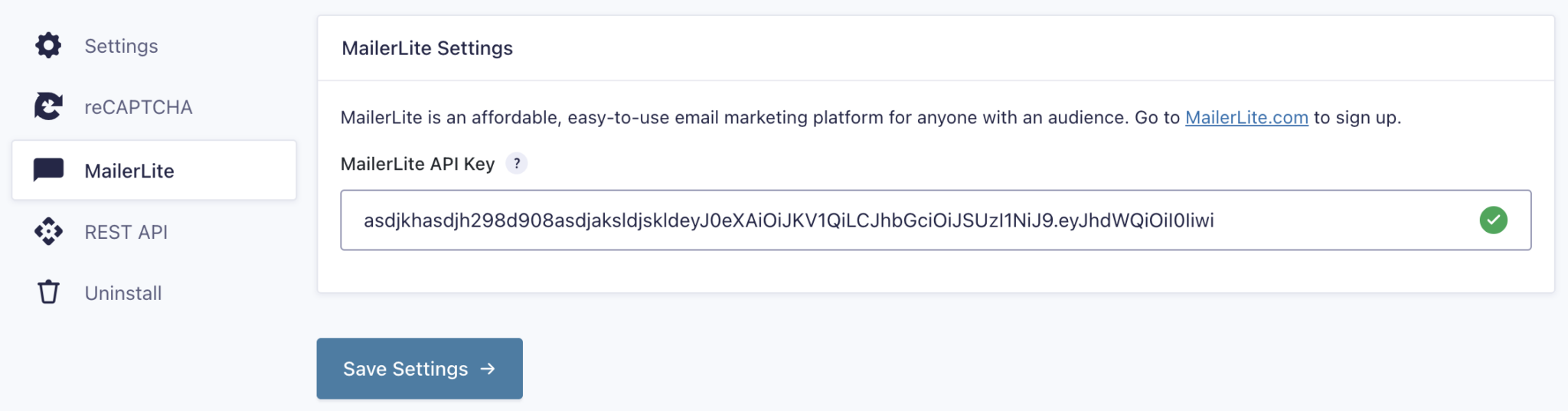 Setting up the MailerLite Add-On - Gravity Forms Documentation
