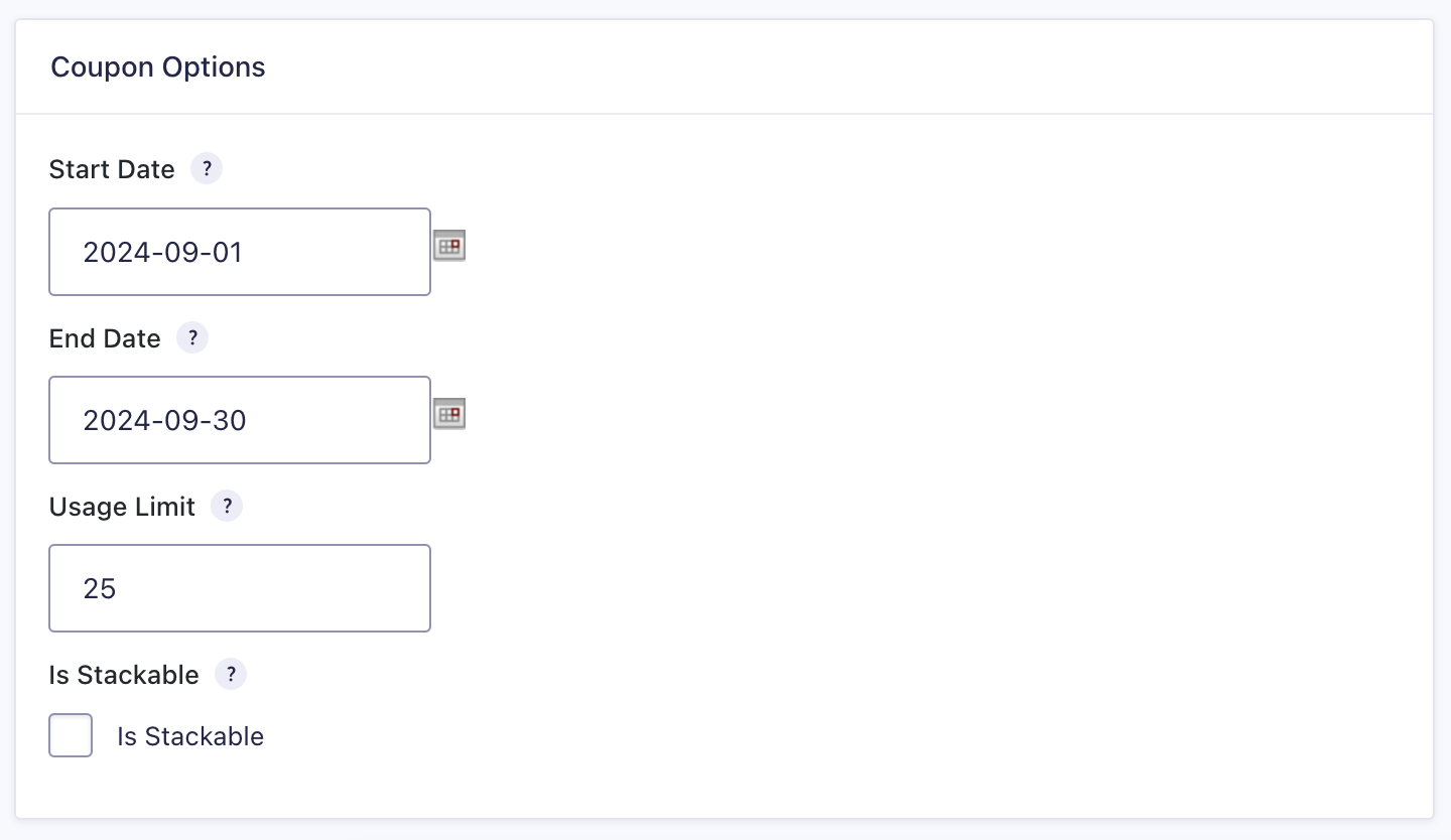 Creating Coupons - Gravity Forms