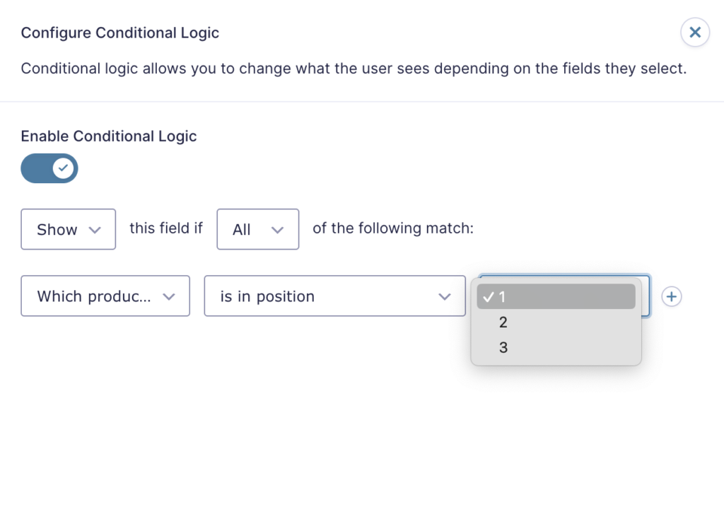 Using Survey Fields In Conditional Logic Gravity Forms Documentation