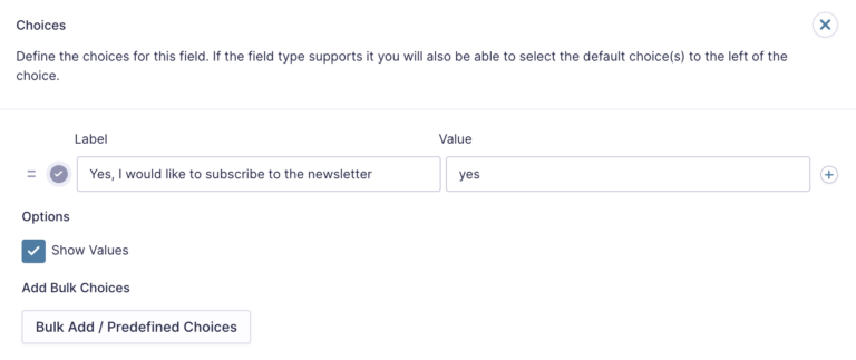 Show Values For Choice Based Fields - Gravity Forms Documentation