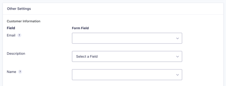 Stripe Feed Settings Reference - Gravity Forms Documentation