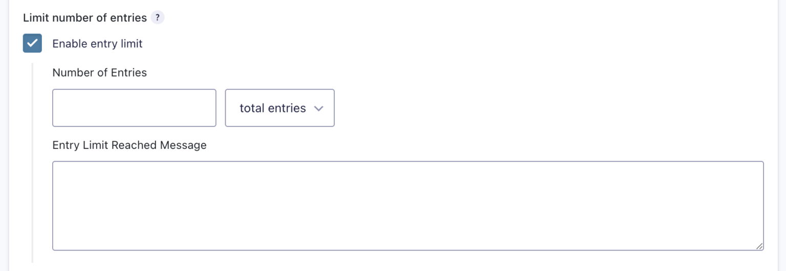 Understanding Entry Limits in Gravity Forms - Gravity Forms Documentation