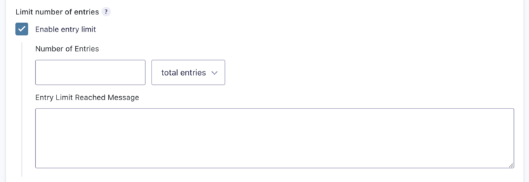 Understanding Entry Limits in Gravity Forms - Gravity Forms Documentation