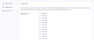 Exporting a Form - Gravity Forms Documentation