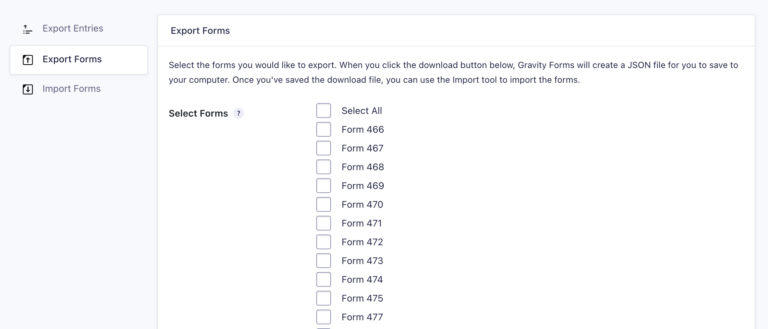 Exporting a Form - Gravity Forms Documentation Exporting a Form - Gravity Forms Documentation