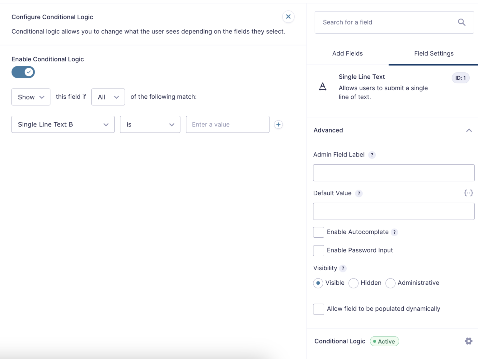 Common Field Settings - Gravity Forms Documentation